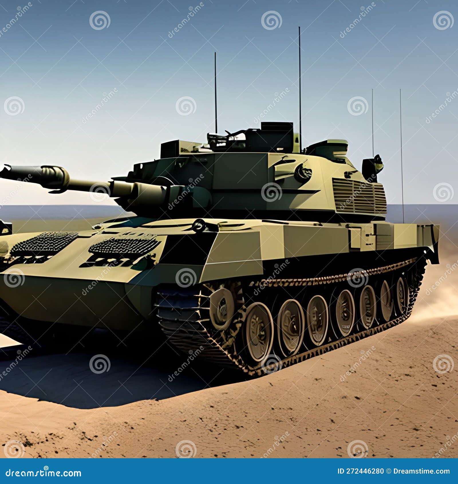 Large Caliber Howitzer Artillery Gun Using Wheeled Chassis Cartoon ...