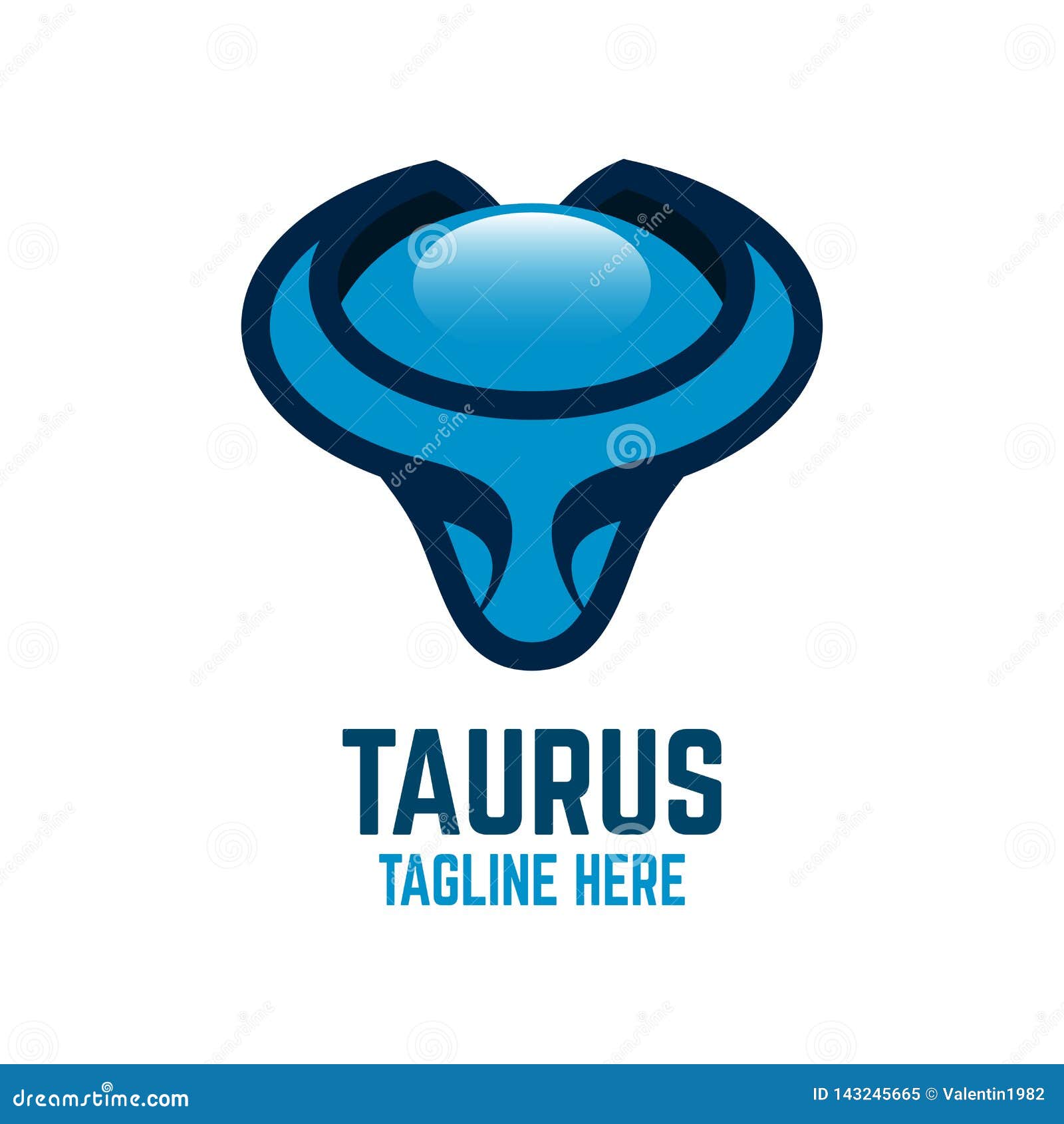 Modern Taurus Logo. Vector Illustration. Stock Vector - Illustration of ...