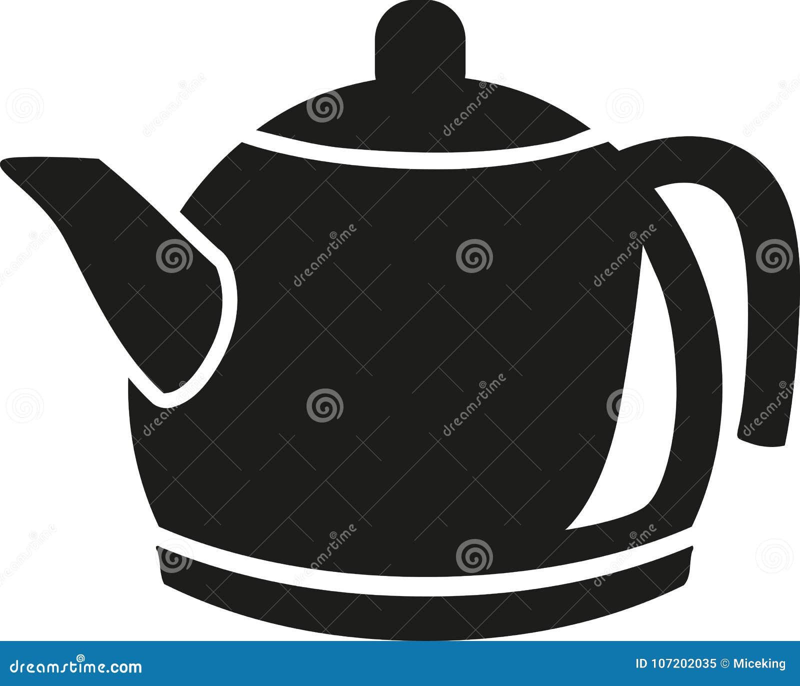 Modern teapot icon stock vector. Illustration of teapot - 107202035
