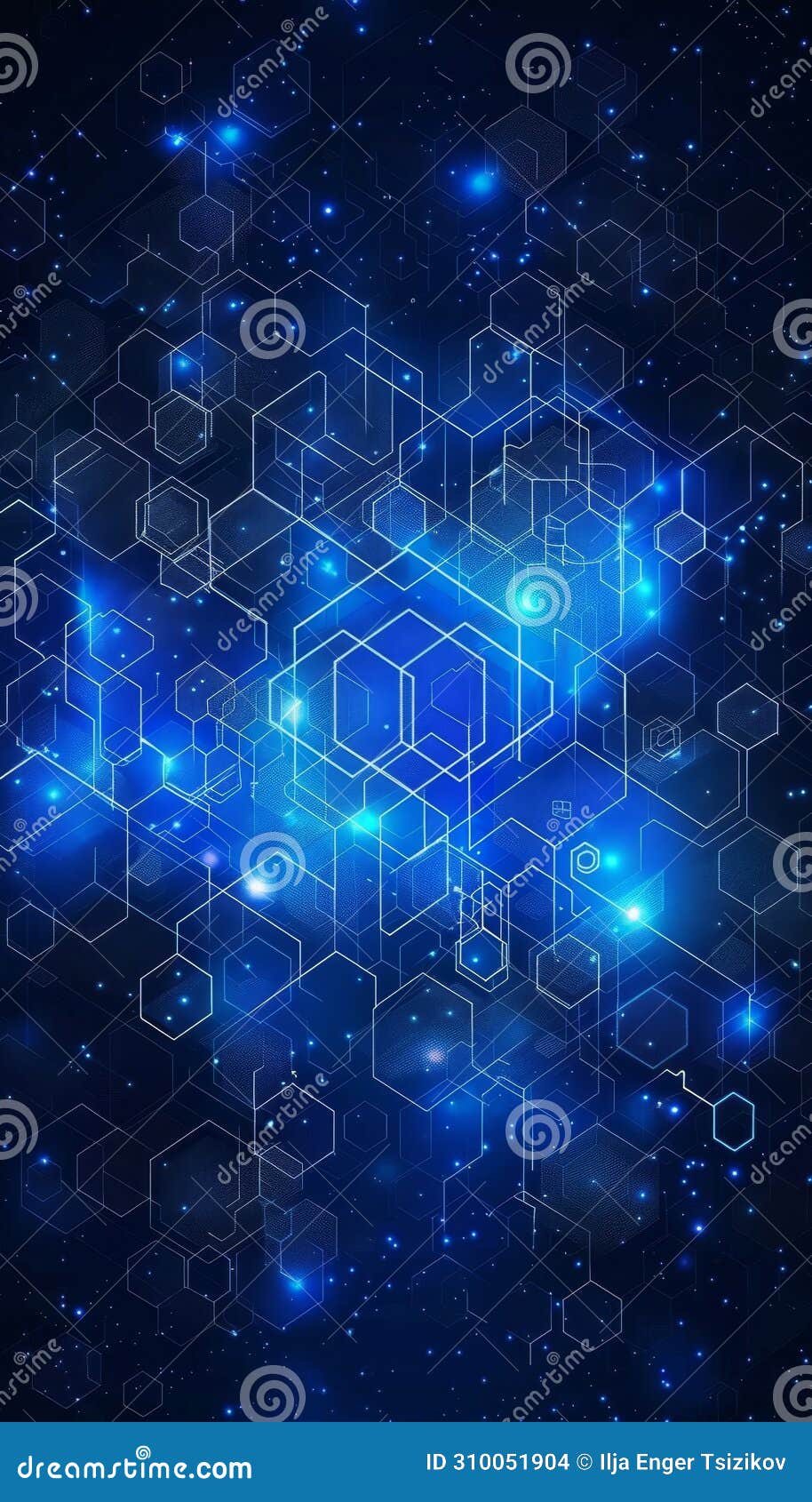 Modern Tech Abstract Background for Digital Art, Futuristic Design with ...