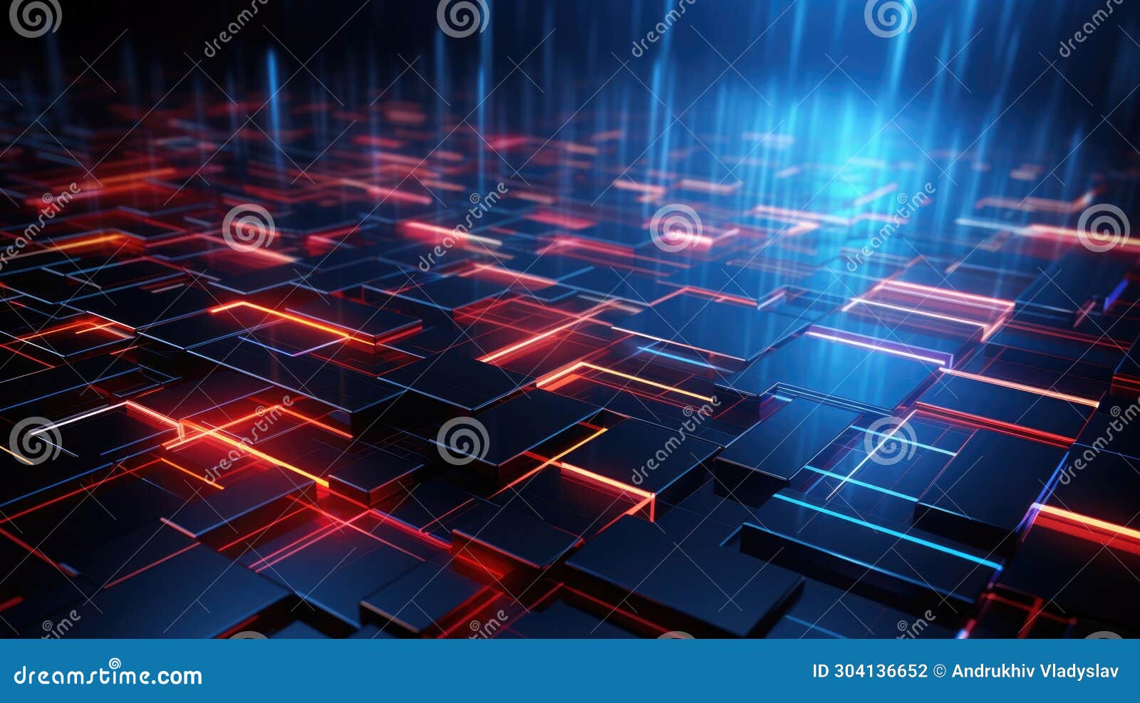 Modern Tech Abstract Background, Abstract Illustration Stock ...