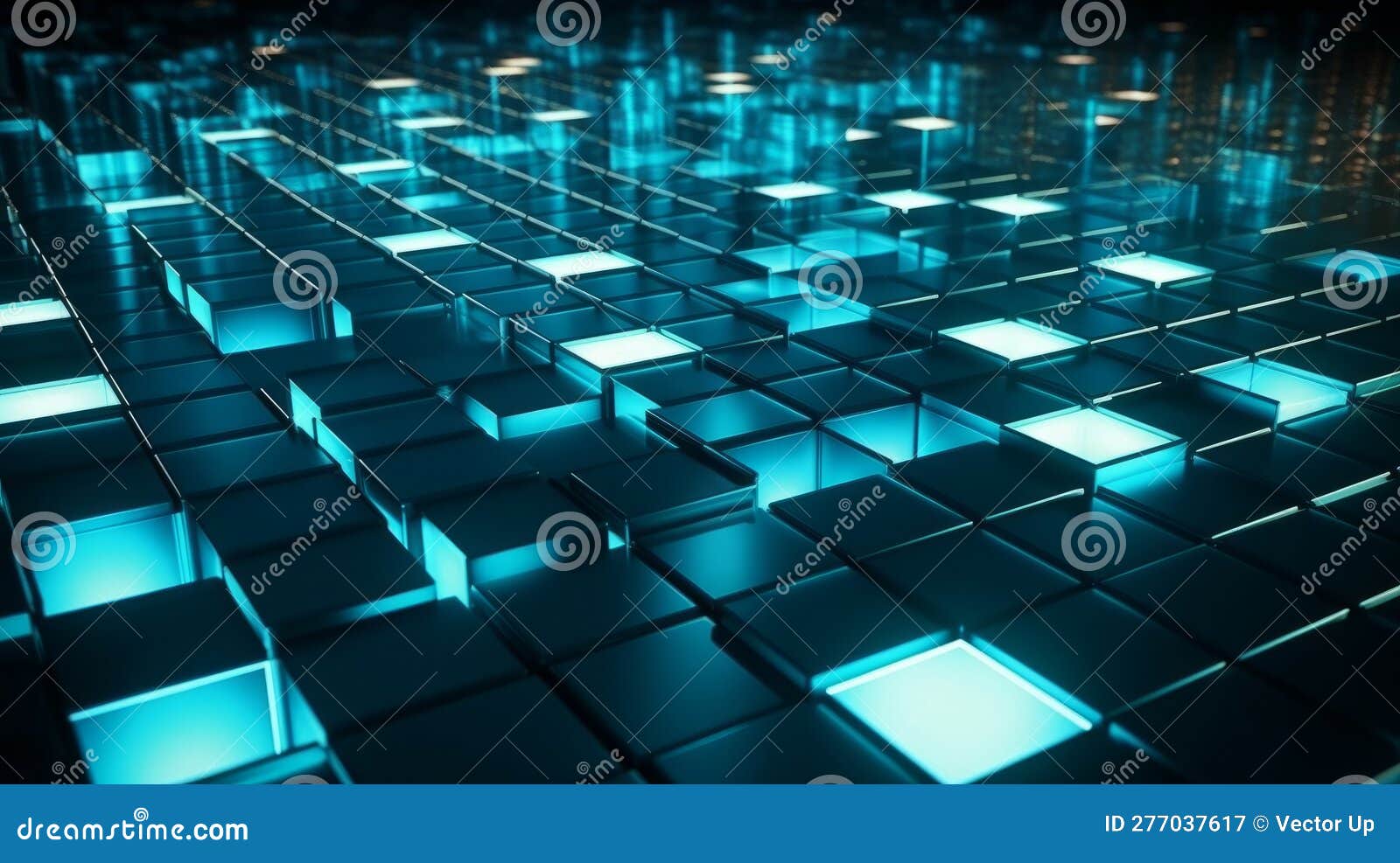 Modern Tech Background. Generative AI Stock Image - Image of blue ...