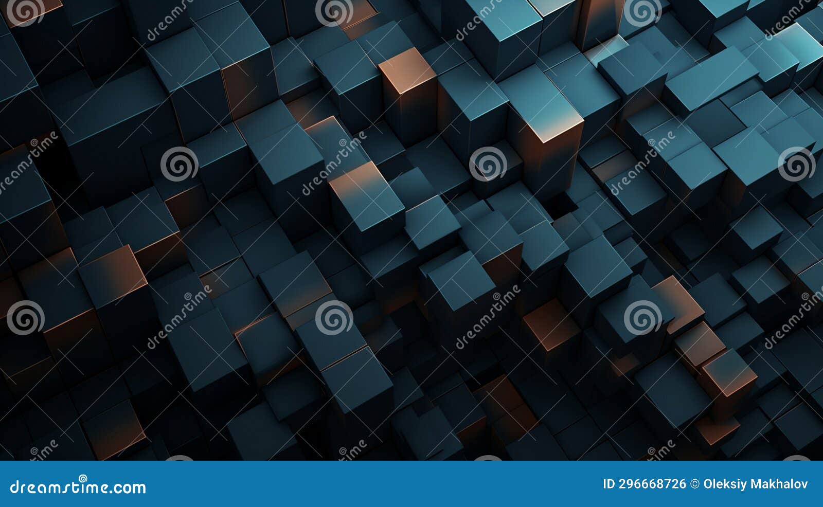 Modern Tech Background with Perfectly Aligned Multisized Blocks Stock ...