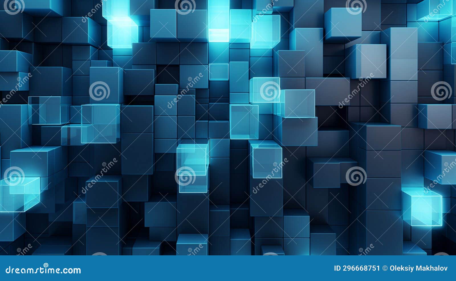 Modern Tech Background with Perfectly Aligned Multisized Blocks Stock ...