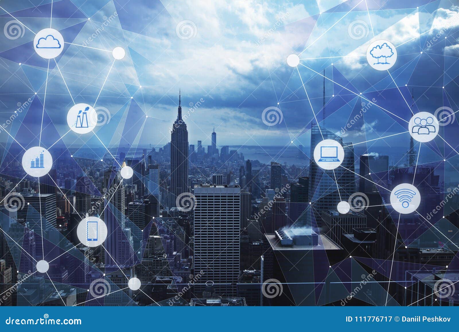 Modern Tech City Background Stock Image - Image of building, innovation ...