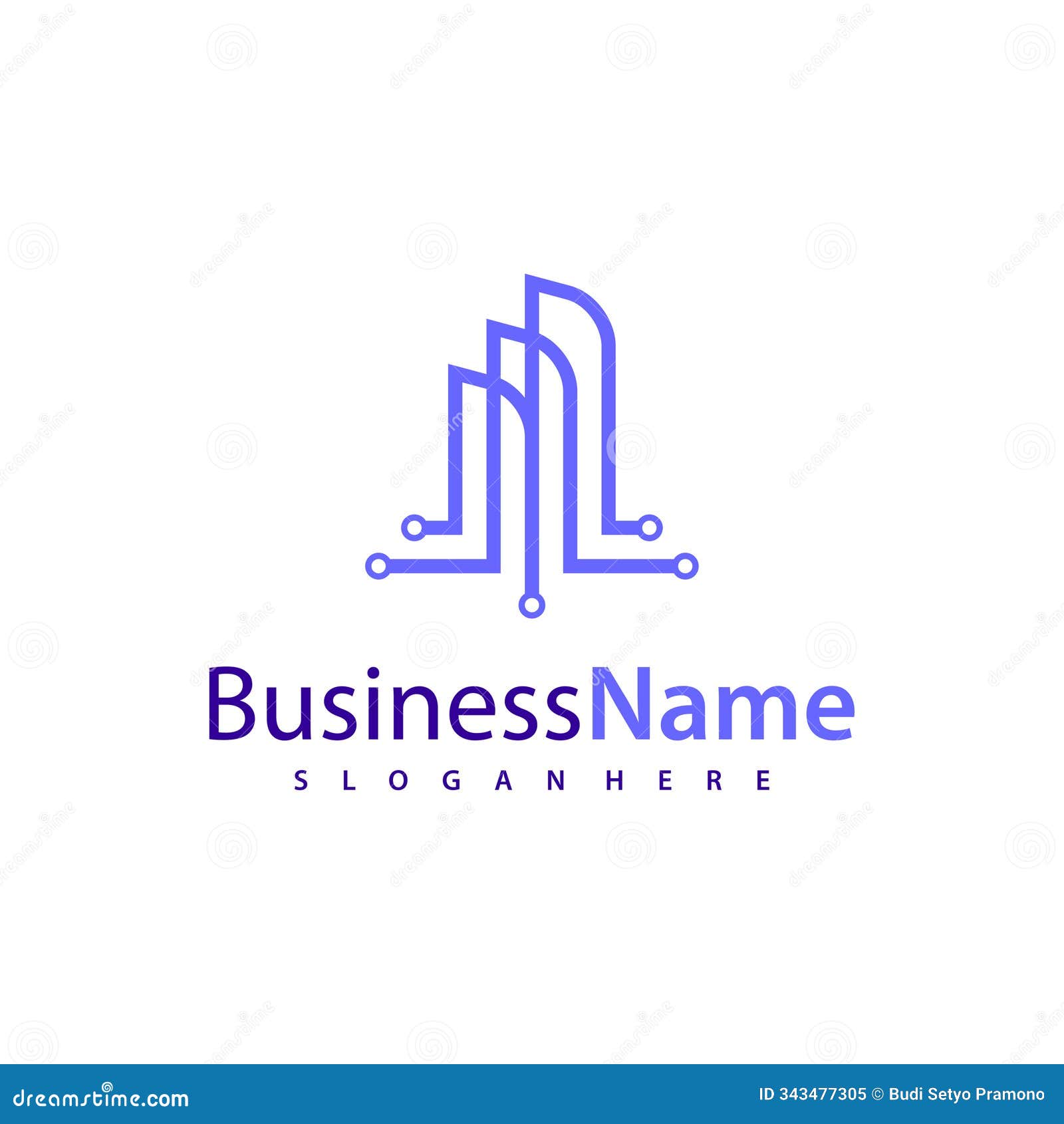 Modern Tech City Logo Design Vector Illustration, Creative Tech Modern ...