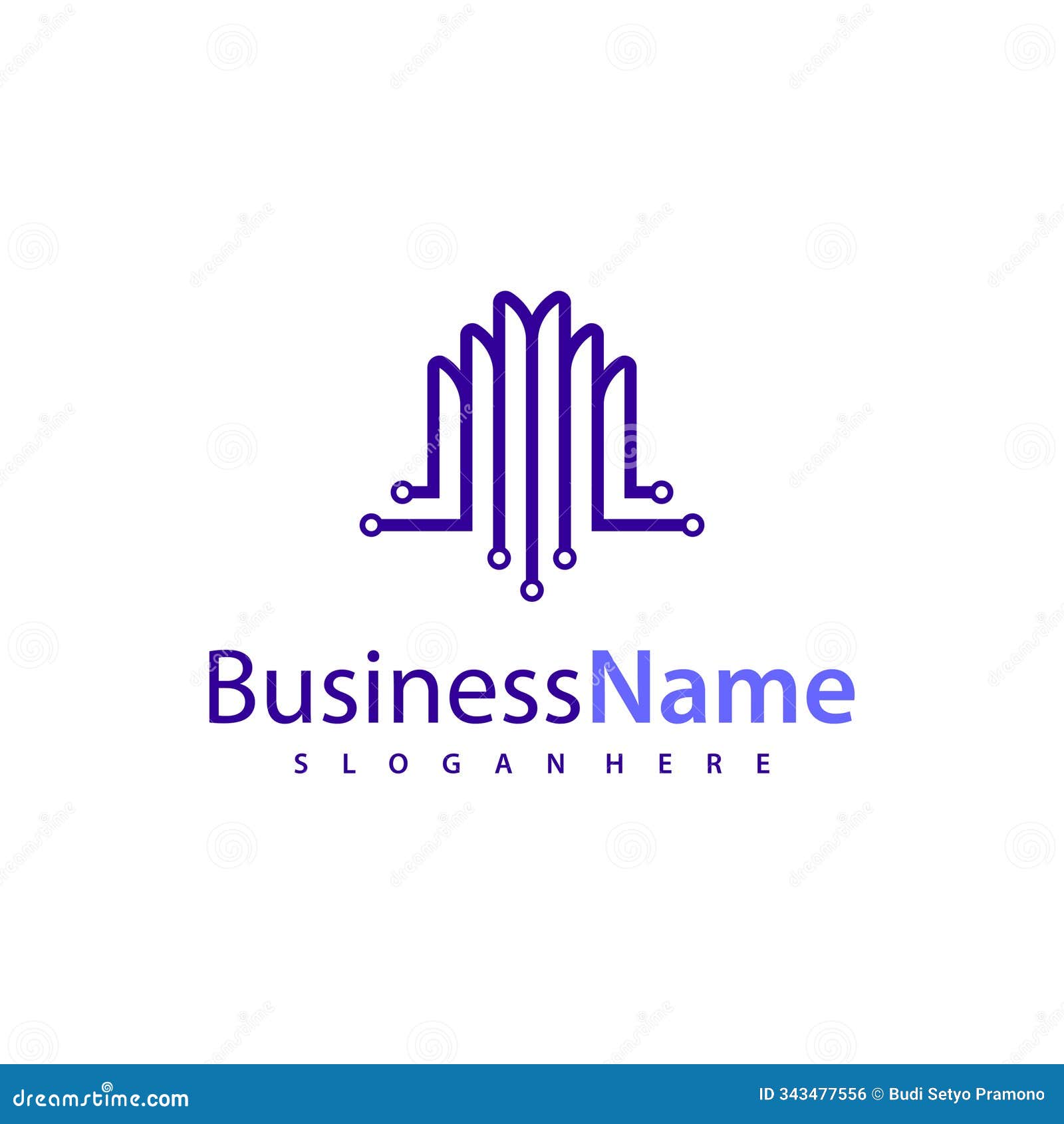 Modern Tech City Logo Design Vector Illustration, Creative Tech Modern ...