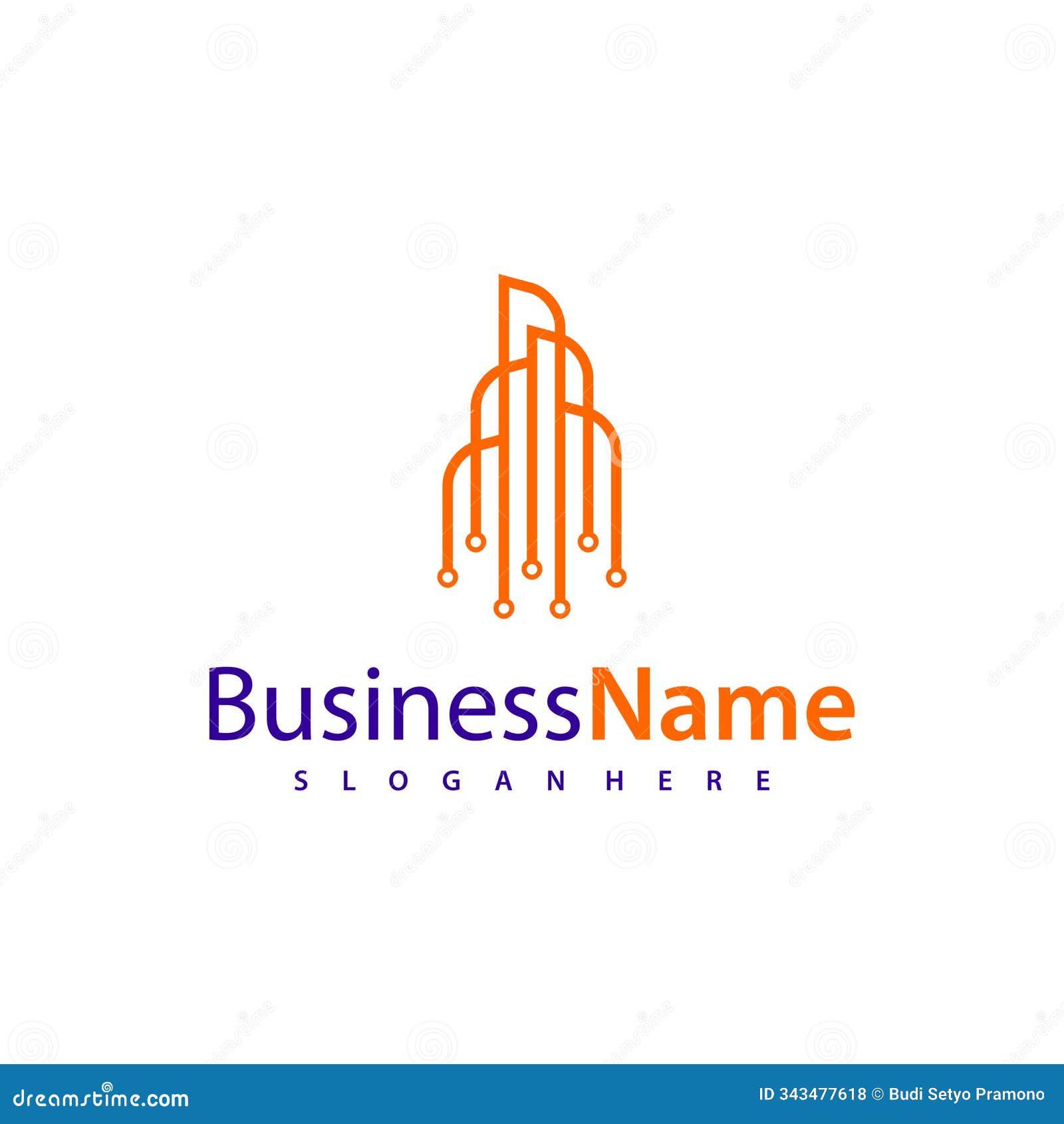 Modern Tech City Logo Design Vector Illustration, Creative Tech Modern ...