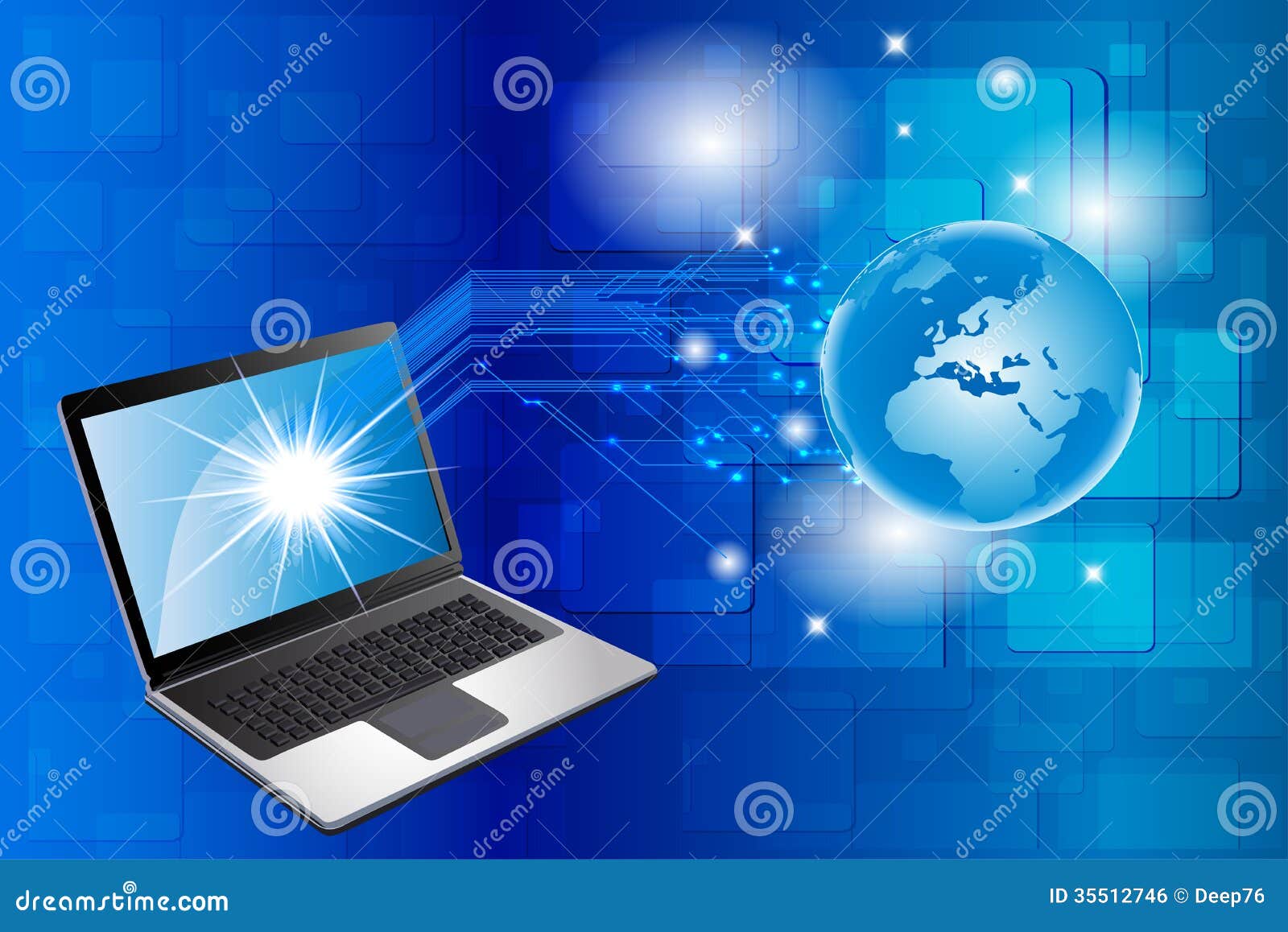 Modern Tech and Communication Stock Vector - Illustration of backround ...