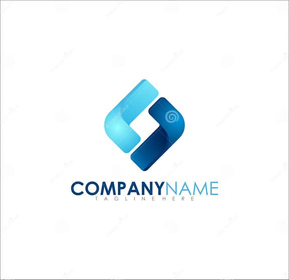 Modern Tech Company Logo Design Stock Vector - Illustration of clean ...