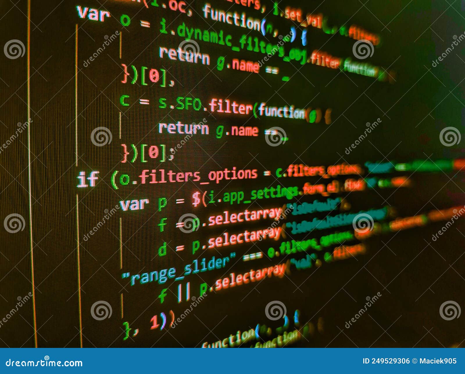 Modern Tech. Creative Js HTML5 Closeup Set on Background. Programming ... Modern Tech. Creative Js HTML5 Closeup Set on Background. Programming ...