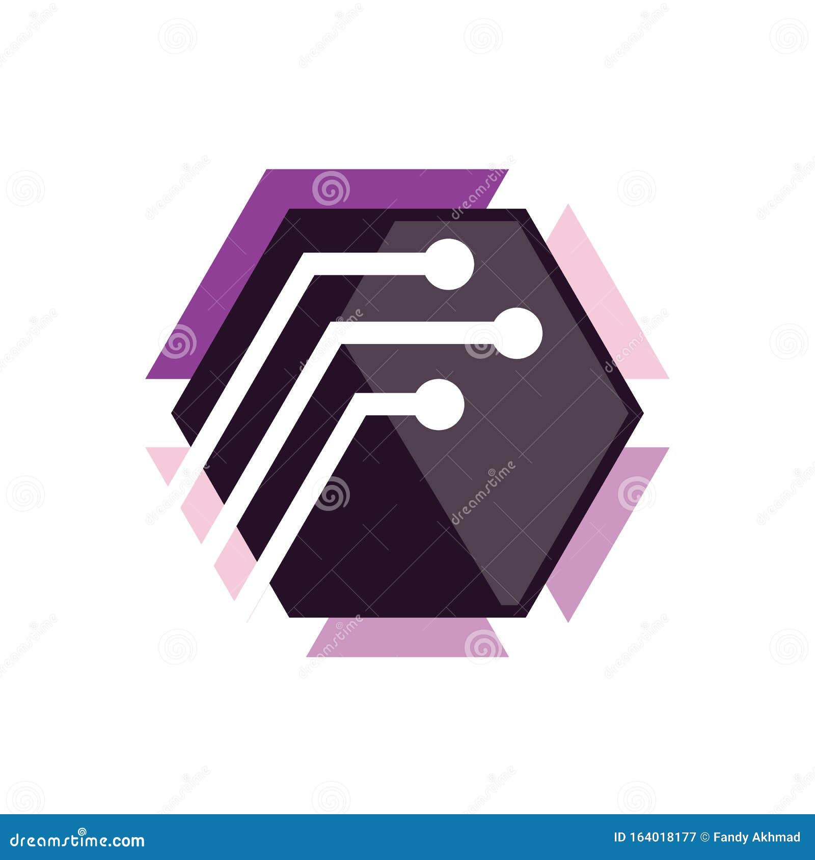 Modern Tech Cyber Security Logo Design Vector Illustration Eps.10 Stock ...