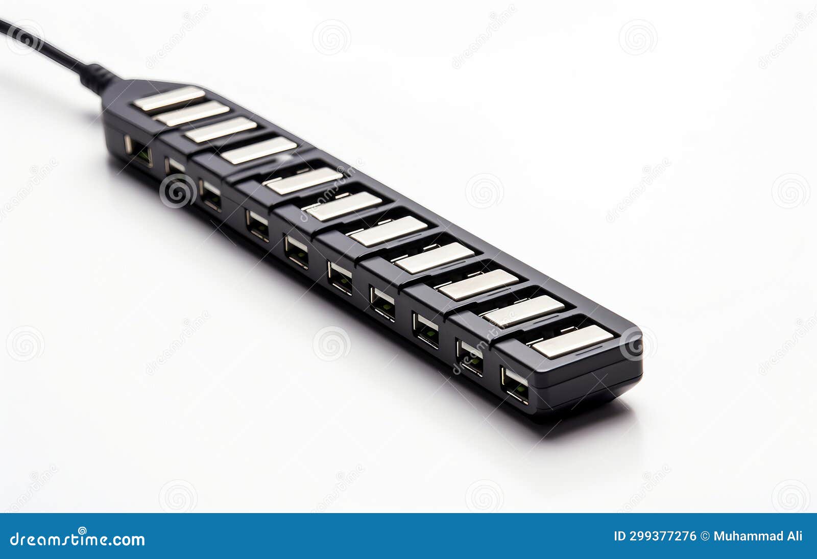 Modern Tech Hub on White Background Stock Photo - Image of core ...