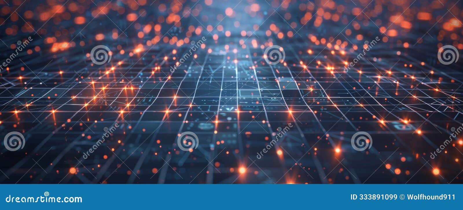 Square Grid Of The Drainage System For Drainage Of Rainwater On A ...