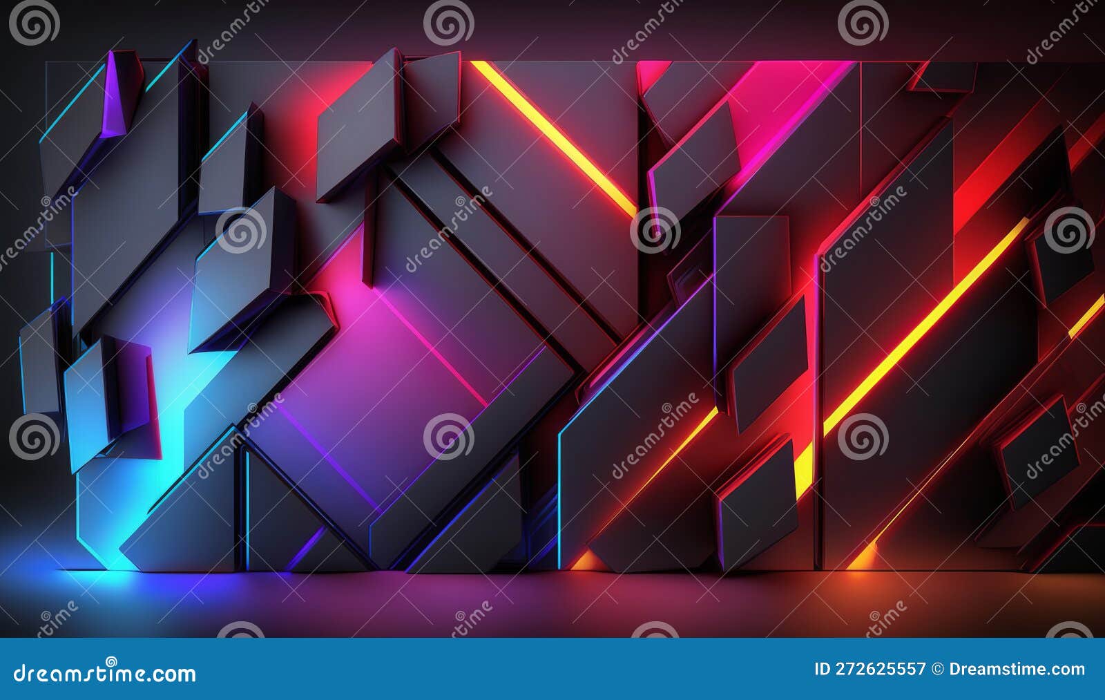 Modern Tech Light Neon Background. Trend Colorful Design Element for ...