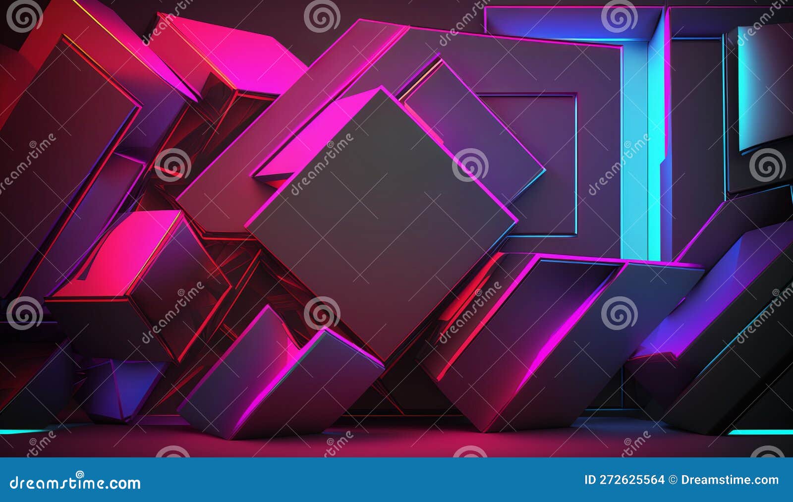 Modern Tech Light Neon Background. Trend Colorful Design Element for ...