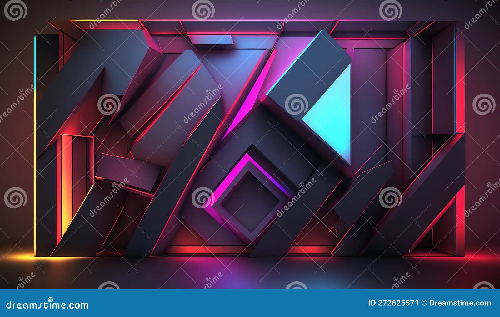 Modern Tech Light Neon Background. Trend Colorful Design Element for ...