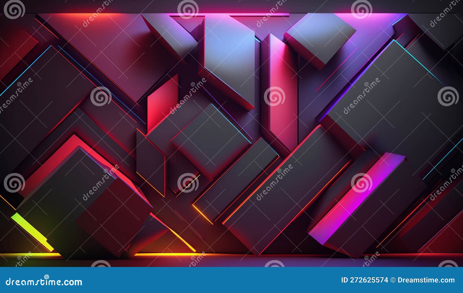 Modern Tech Light Neon Background. Trend Colorful Design Element for ...