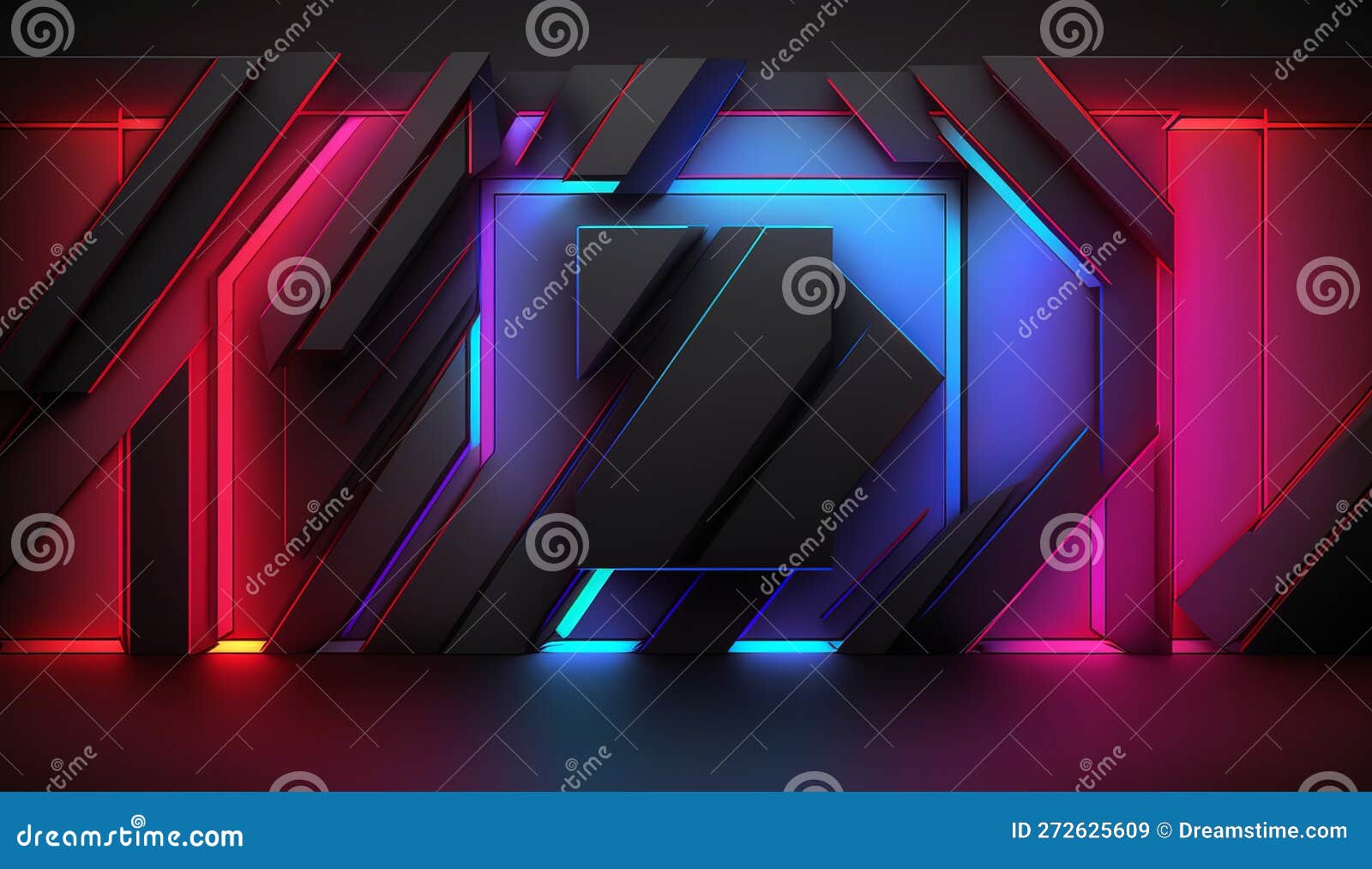 Modern Tech Light Neon Background. Trend Colorful Design Element for ...