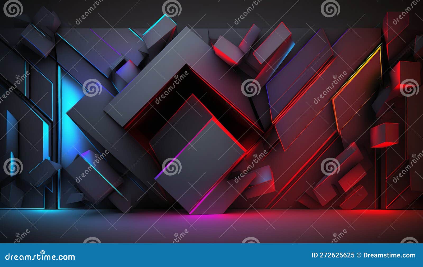 Modern Tech Light Neon Background. Trend Colorful Design Element for ...