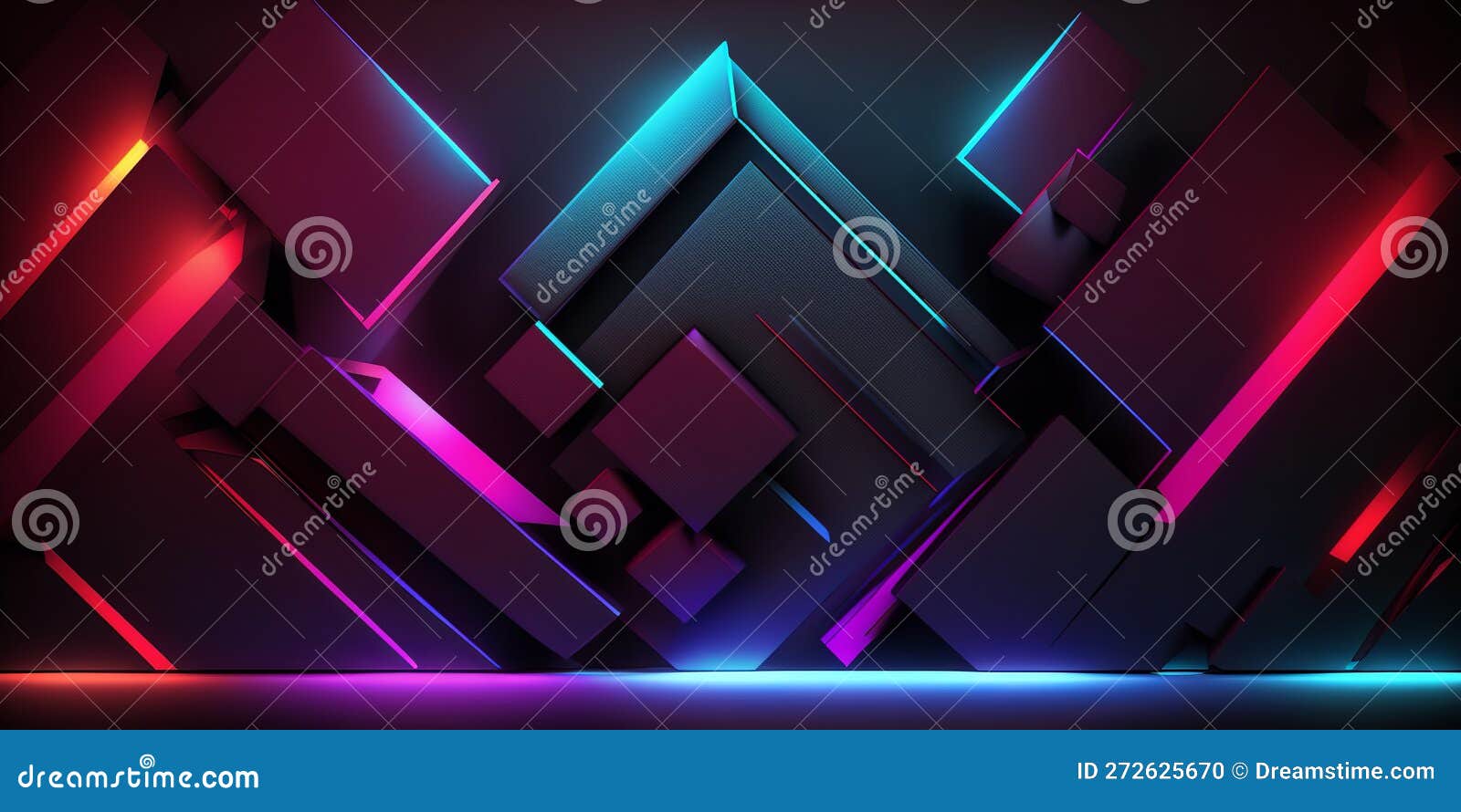 Modern Tech Light Neon Background. Trend Colorful Design Element for ...