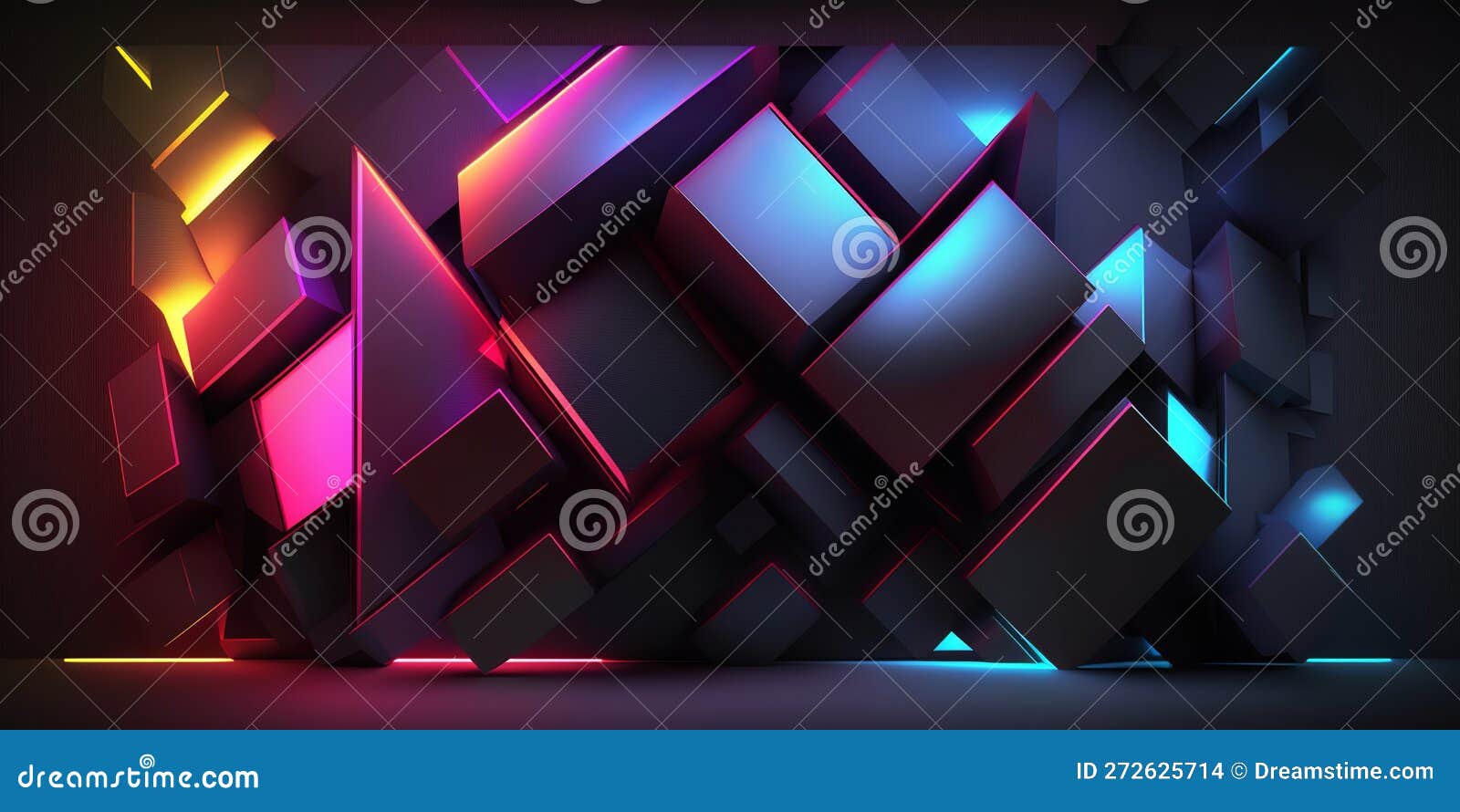 Modern Tech Light Neon Background. Trend Colorful Design Element for ...