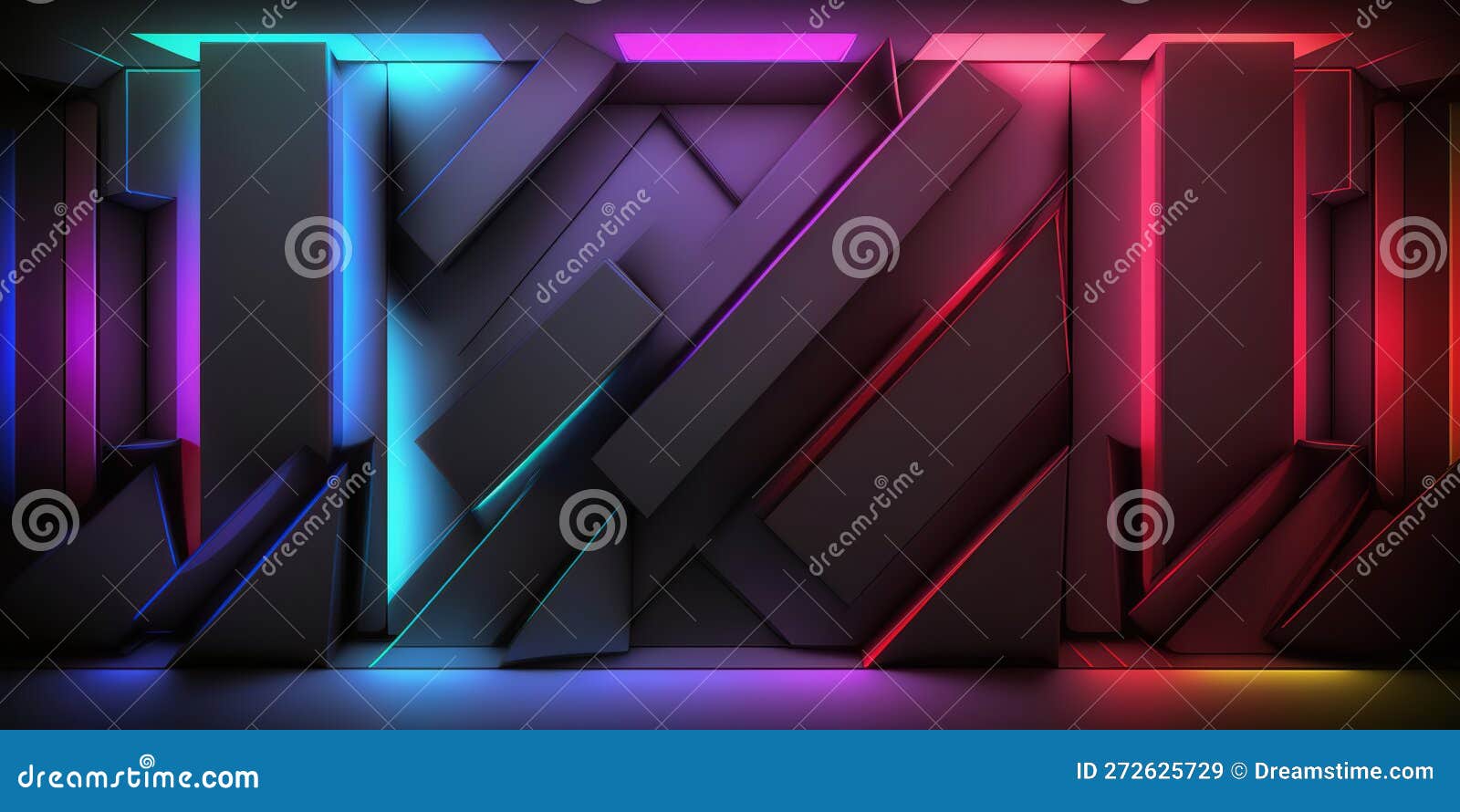 Modern Tech Light Neon Background. Trend Colorful Design Element for ...