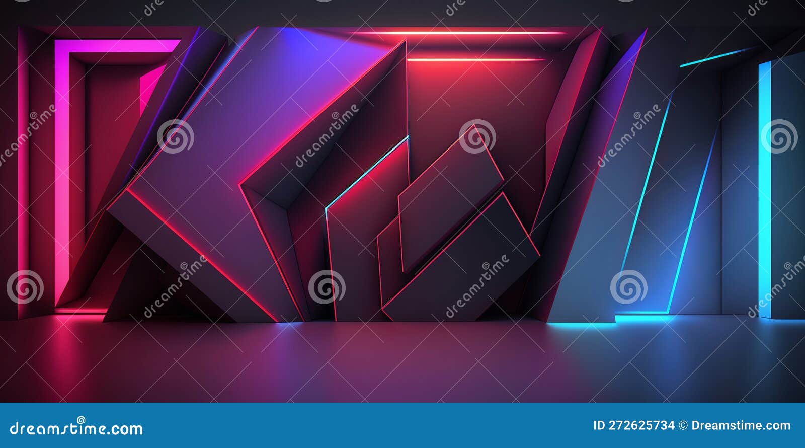 Modern Tech Light Neon Background. Trend Colorful Design Element for ...