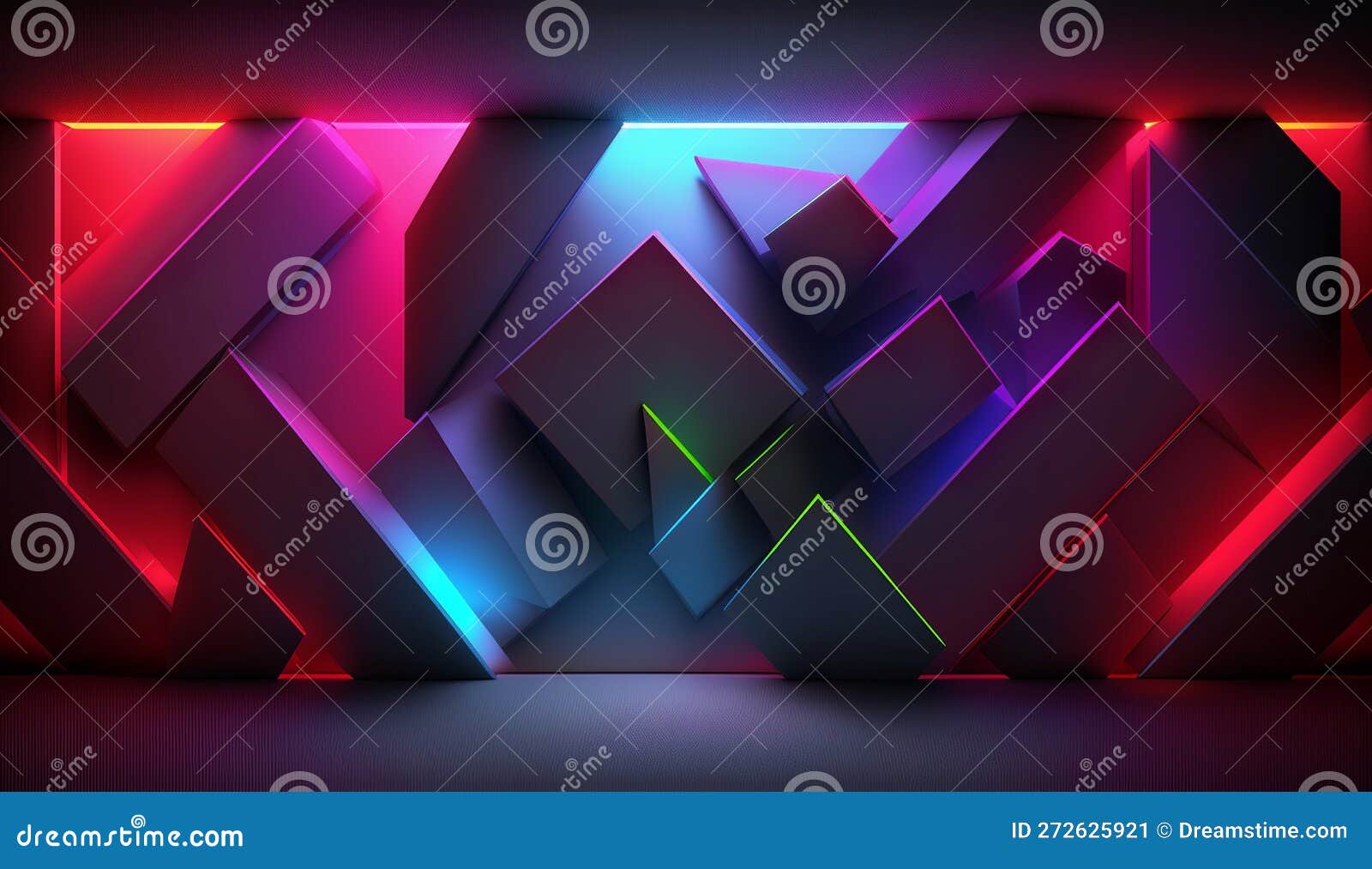 Modern Tech Light Neon Background. Trend Colorful Design Element for ...