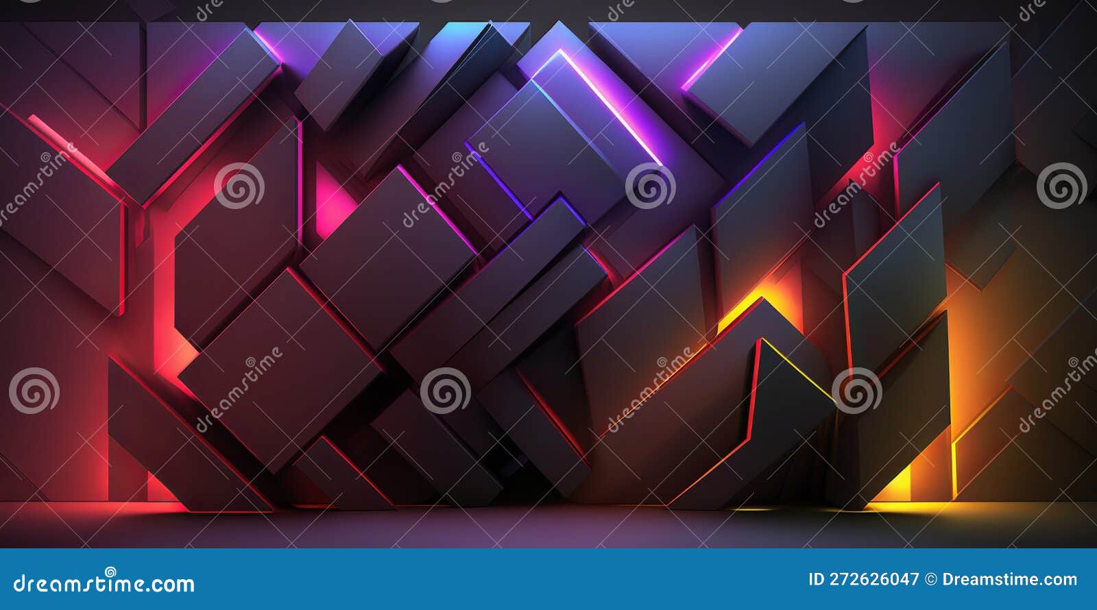 Modern Tech Light Neon Background. Trend Colorful Design Element for ...
