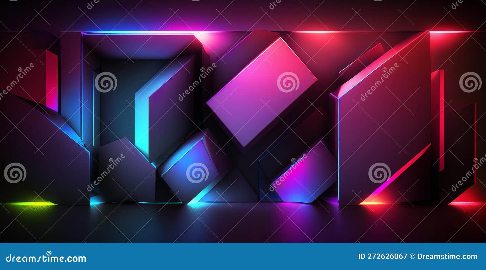 Modern Tech Light Neon Background. Trend Colorful Design Element for ...