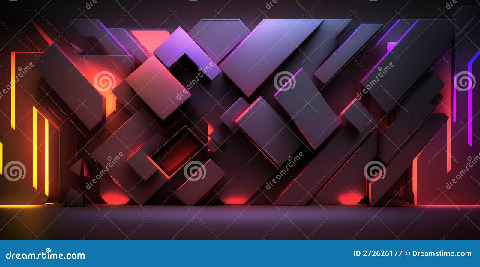 Modern Tech Light Neon Background. Trend Colorful Design Element for ...