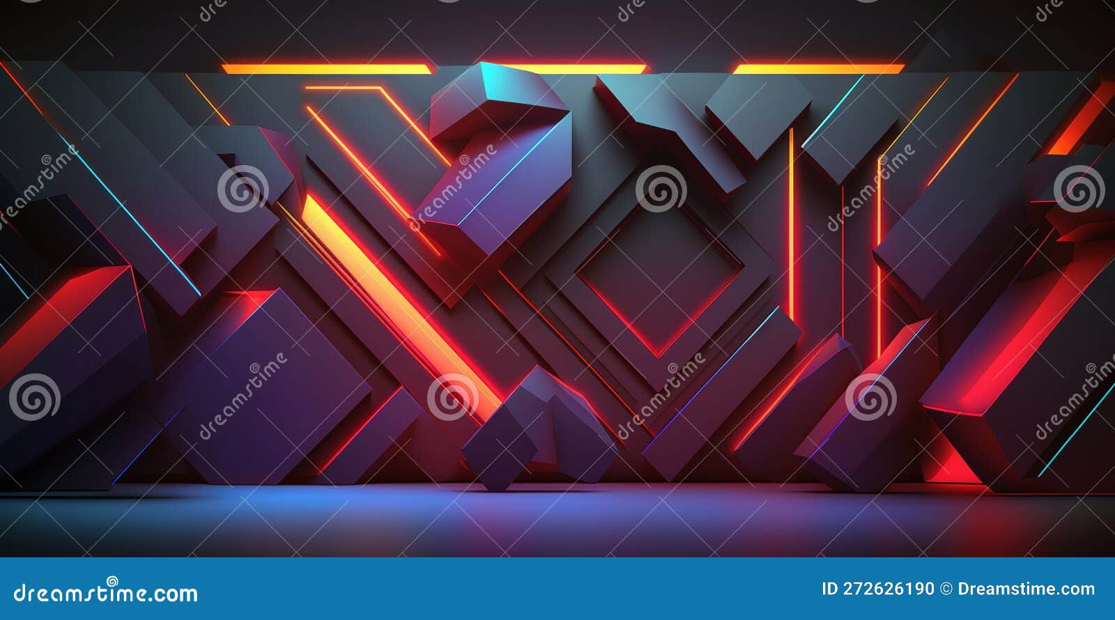 Modern Tech Light Neon Background. Trend Colorful Design Element for ...
