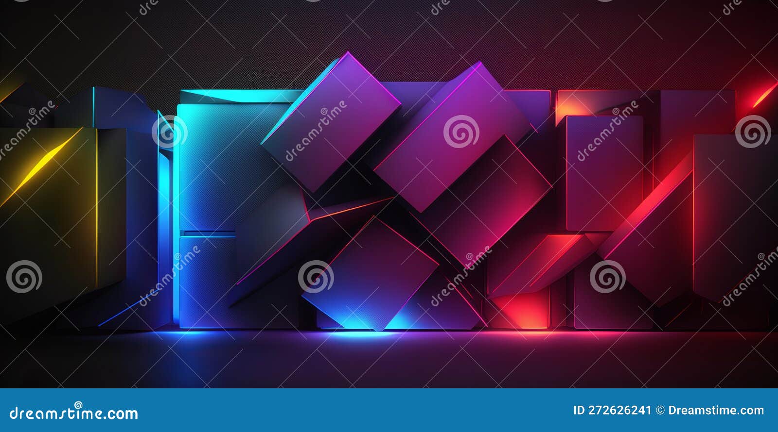 Modern Tech Light Neon Background. Trend Colorful Design Element for ...