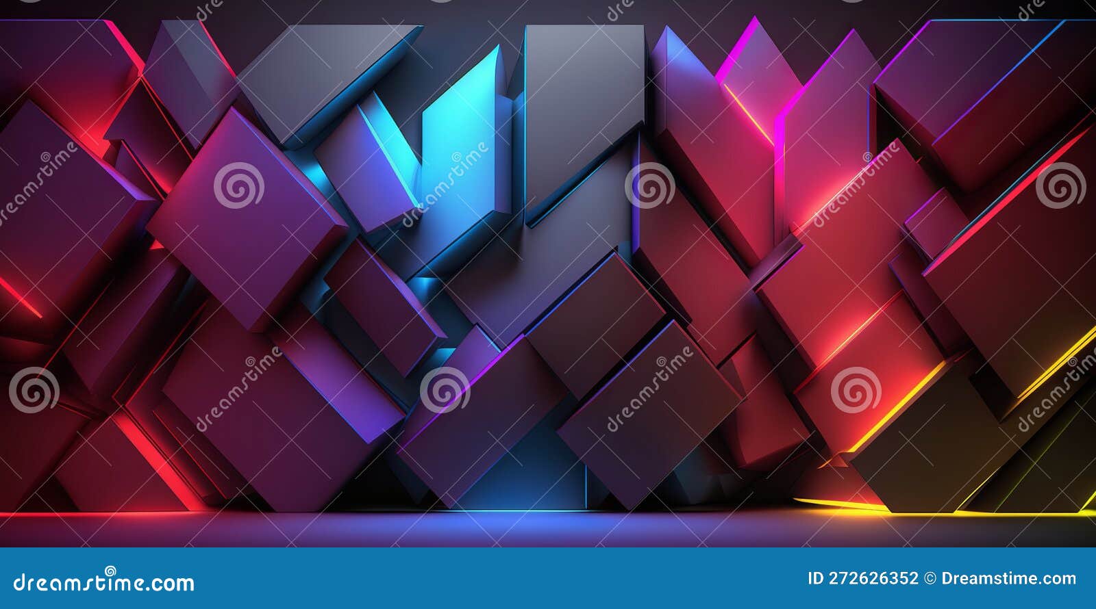 Modern Tech Light Neon Background. Trend Colorful Design Element for ...