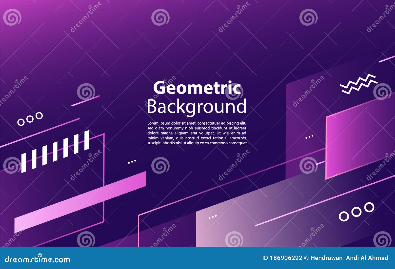 Modern Tech Purple Geometric Background Design Stock Vector ...