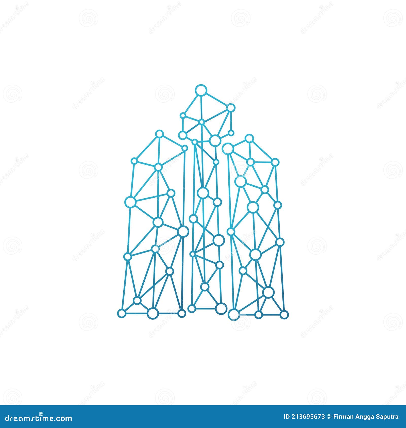 Modern Tech Town Logo Inspirations Template Stock Vector - Illustration ...