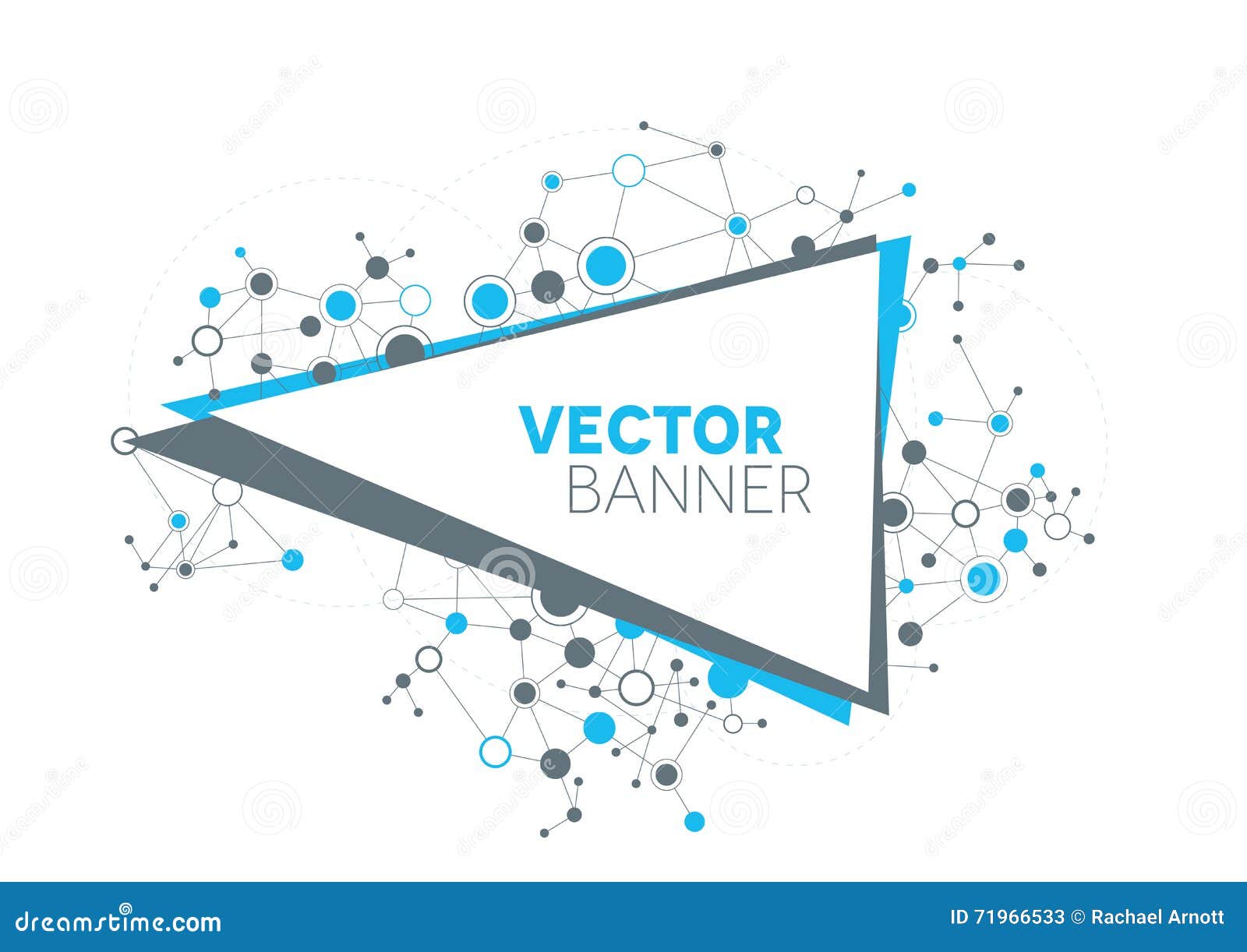Modern Technical Banner Design Stock Vector - Illustration of grid ...