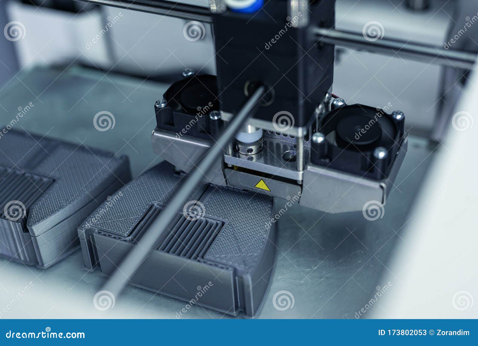 Modern Technical 3D Printing. Electronic Three Dimensional Plastic ...