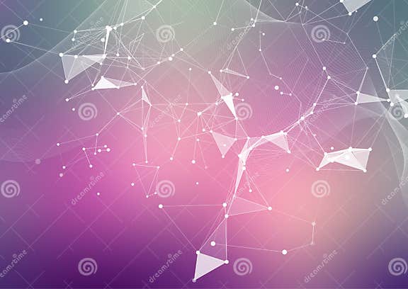 Modern Techno Background with Low Poly Design Stock Vector ...