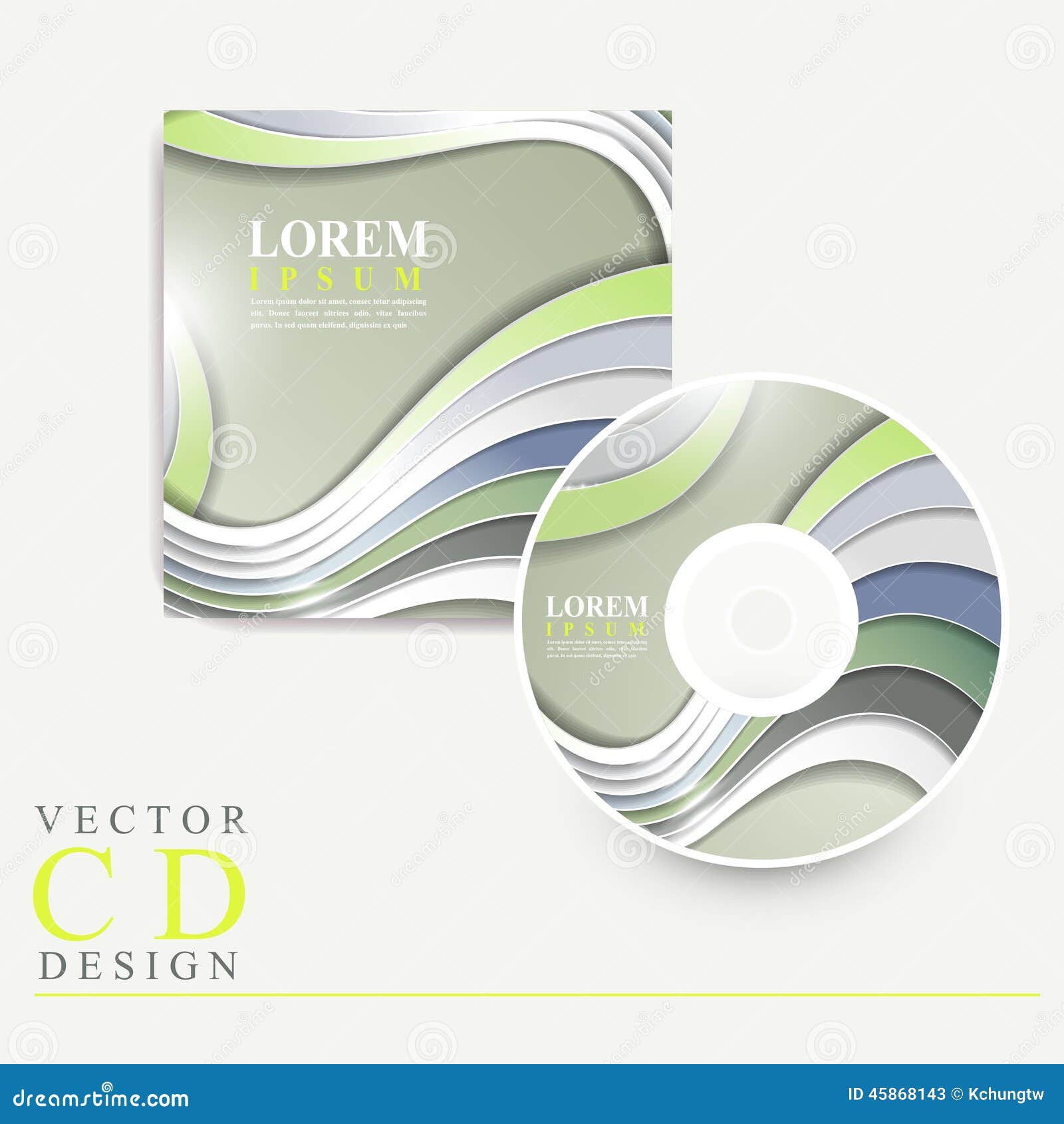 Modern Technological Design for CD Cover Stock Vector - Illustration of ...