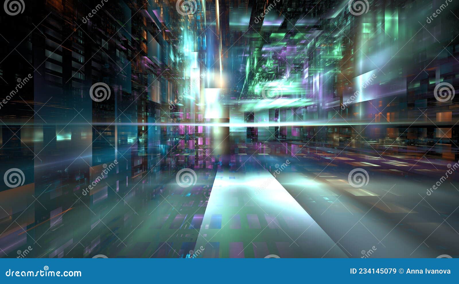 Modern Technological Digital Office Space, Design of Buildings and ...