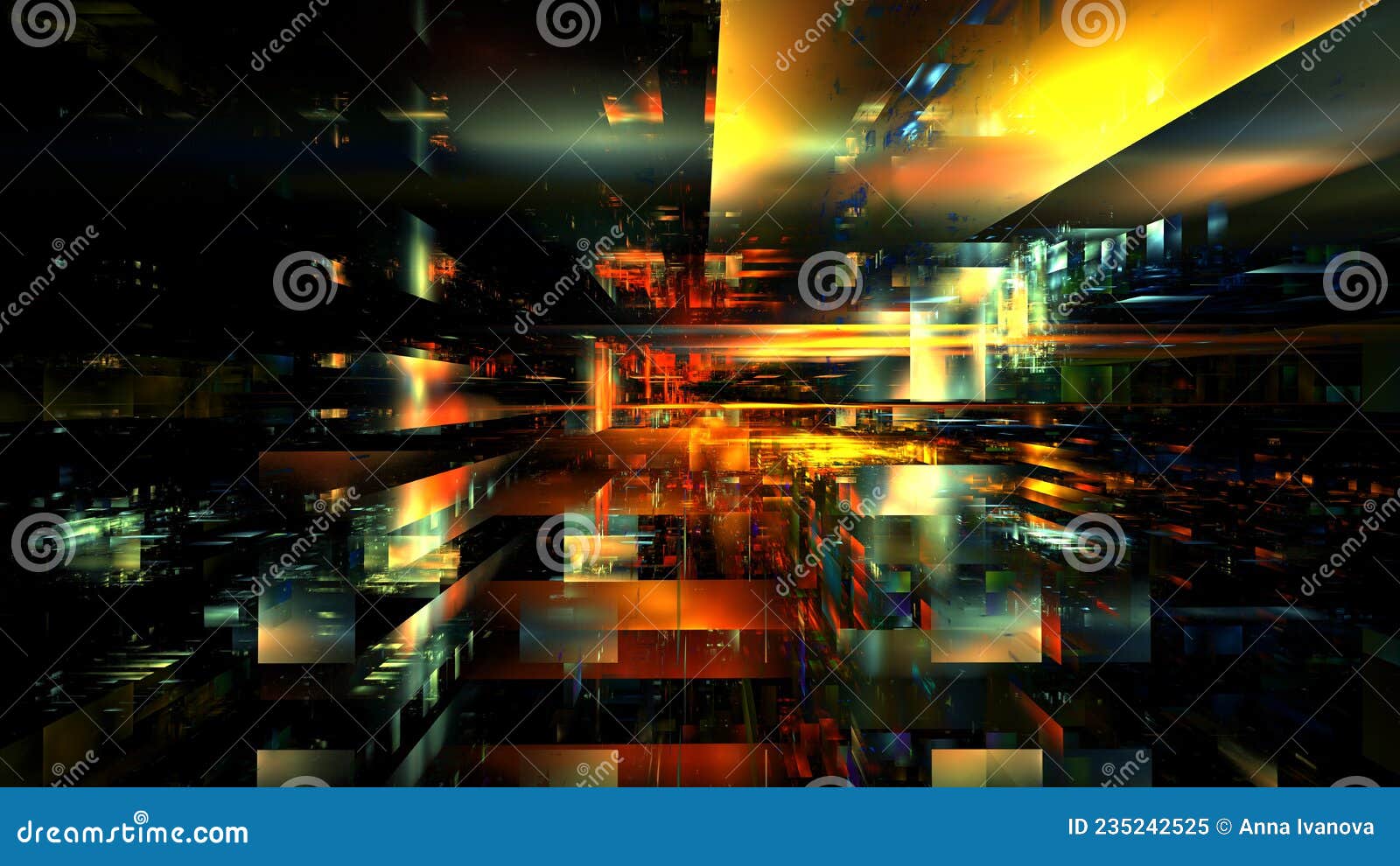 Modern Technological Digital Office Space, Design of Buildings and ...