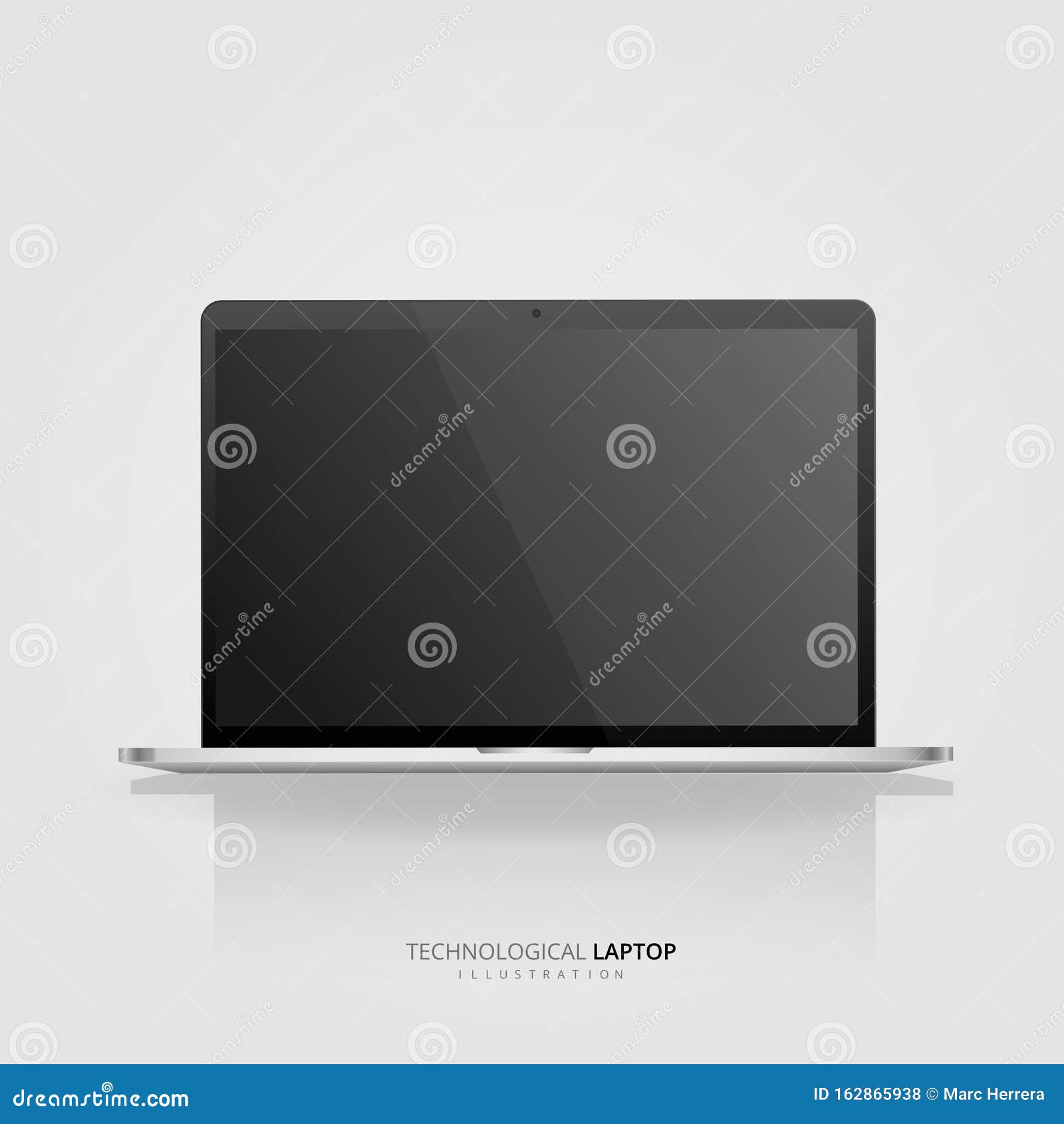 Modern Technological Laptop Vector Design Stock Photo | CartoonDealer ...