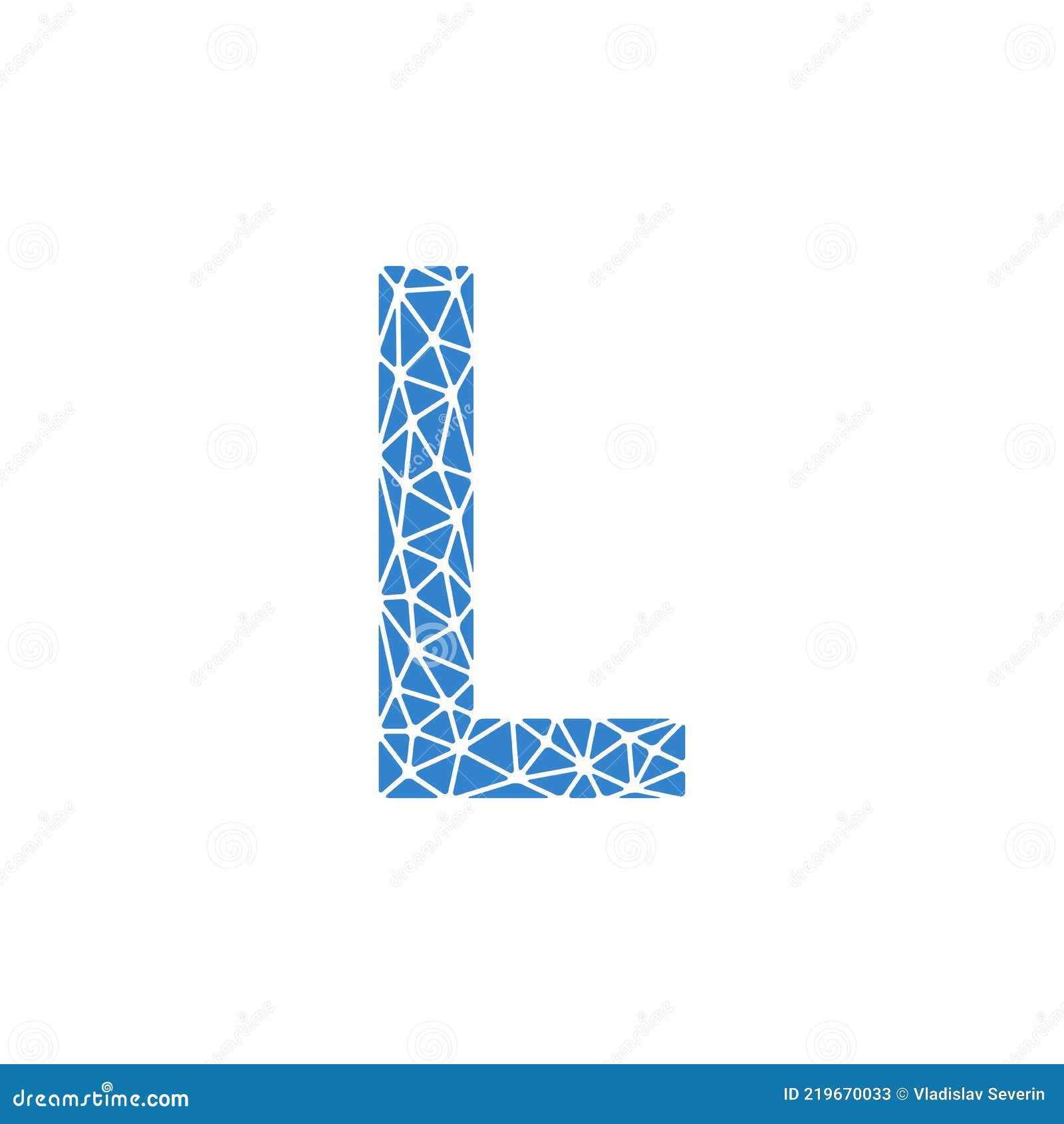 Modern Technological Logo of the Letter L in the Form of Digital ...