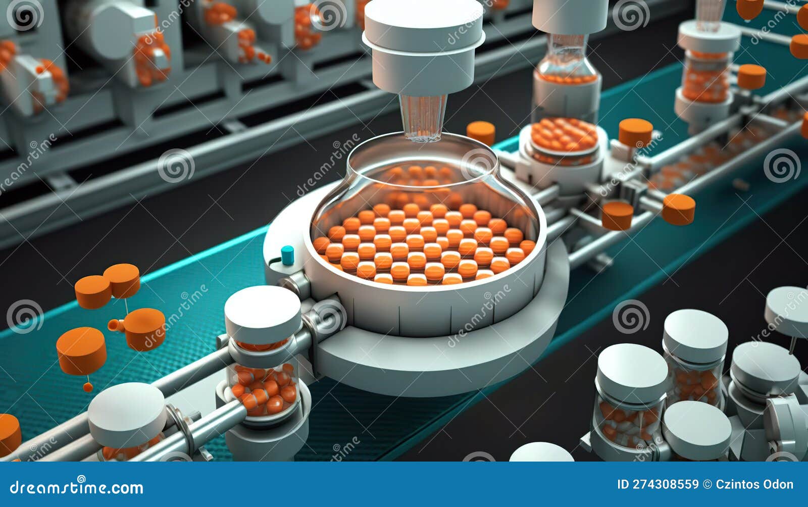 Modern Technological Solutions in the Pharmaceutical Industry. Stock ...