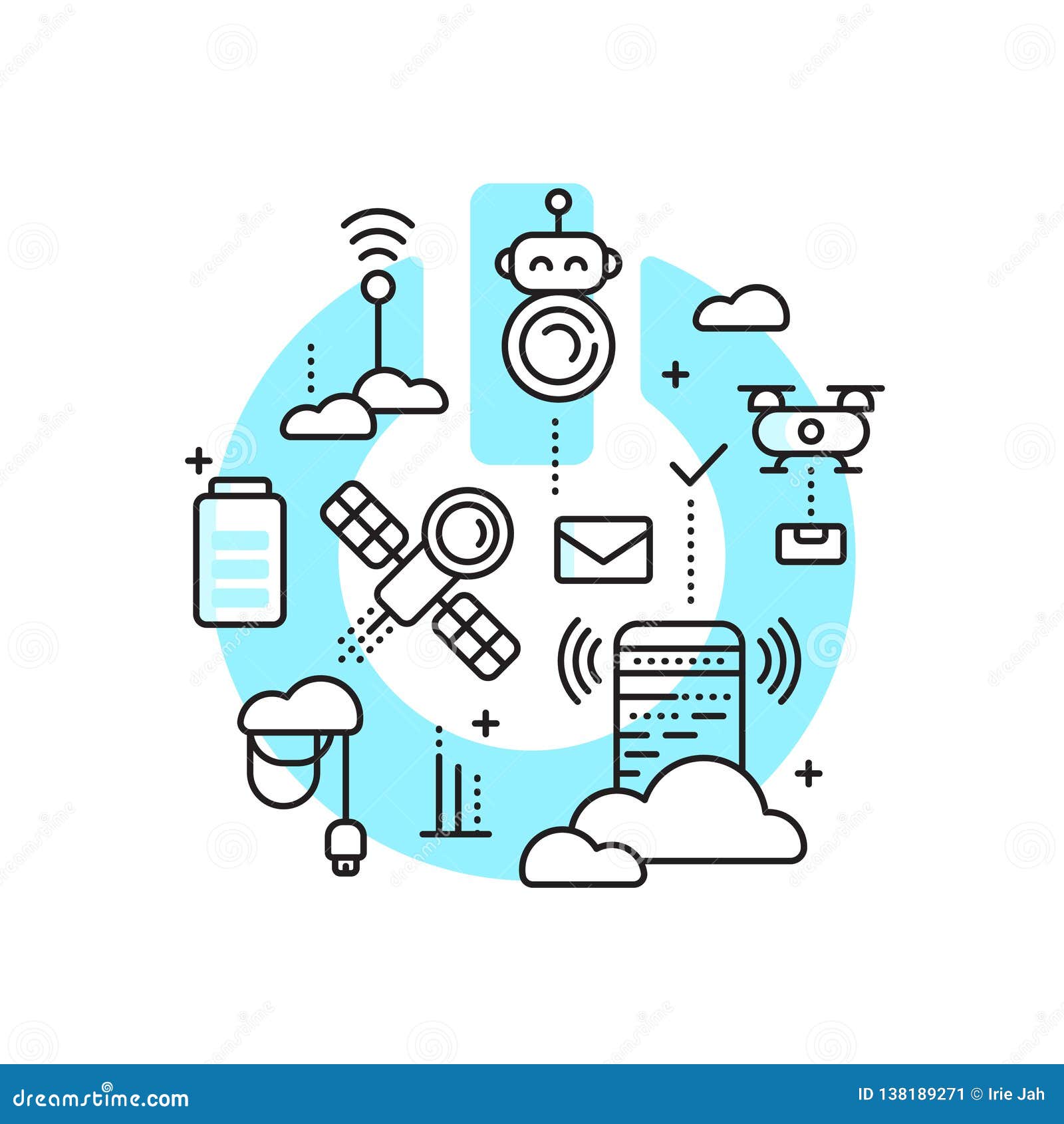 Modern Technologies. Concept Illustration. Stock Illustration ...