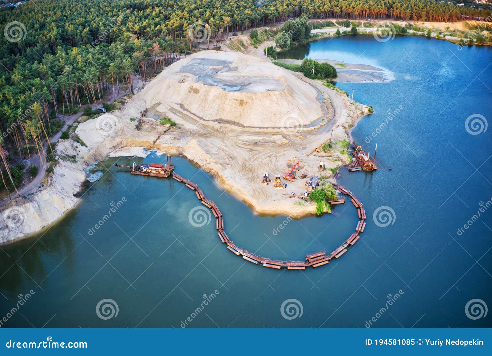 Modern Technologies for Extracting and Cleaning Sand Stock Image ...