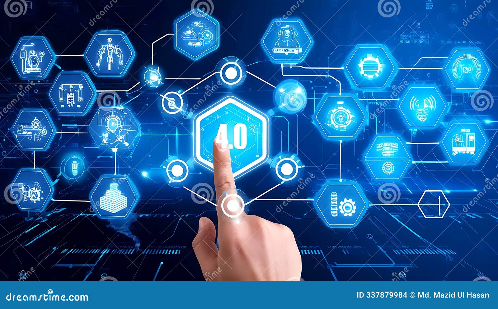 Modern Technologies and Impacts Stock Illustration - Illustration of ...