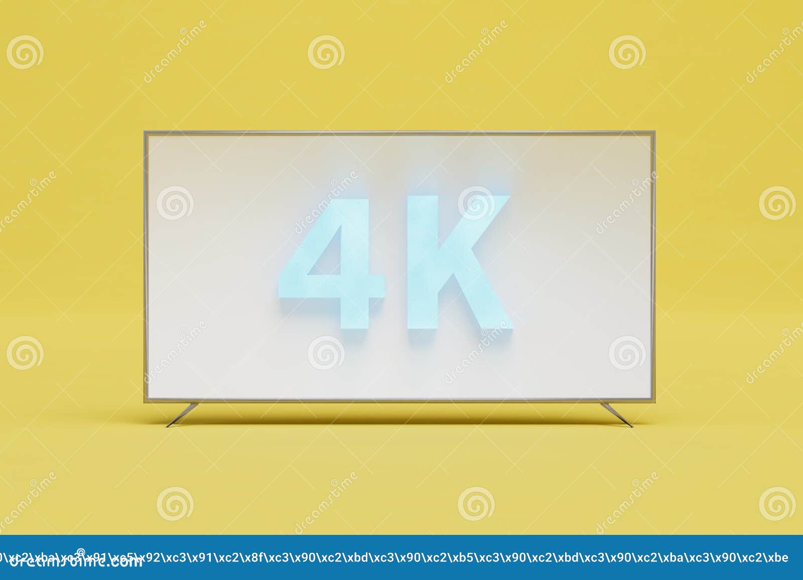 Modern Technologies. Smart TV on the Screen Which Says 4K Highlighted ...